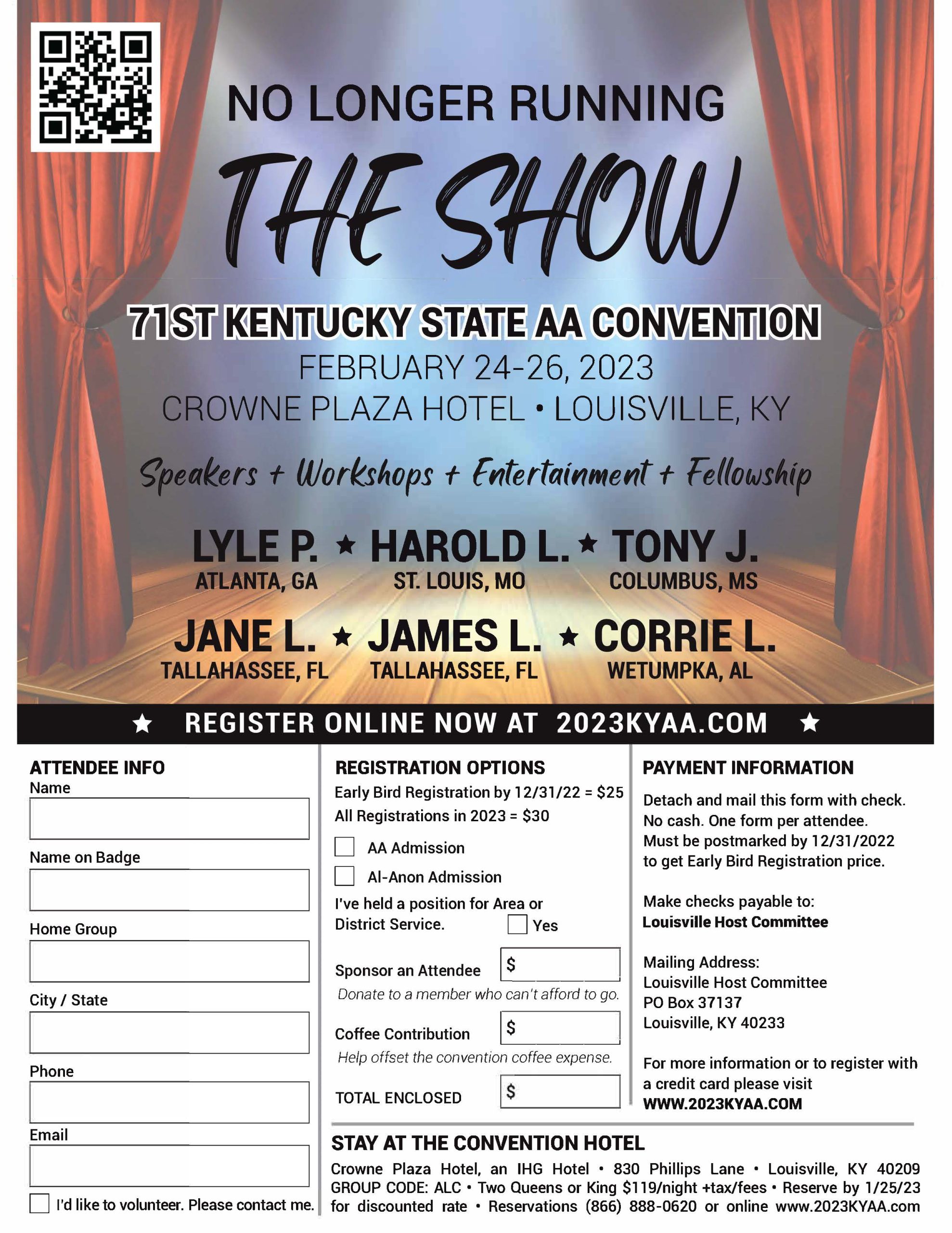 71st Kentucky State AA Convention 2/24-26/2023 – Alcoholics Anonymous ...